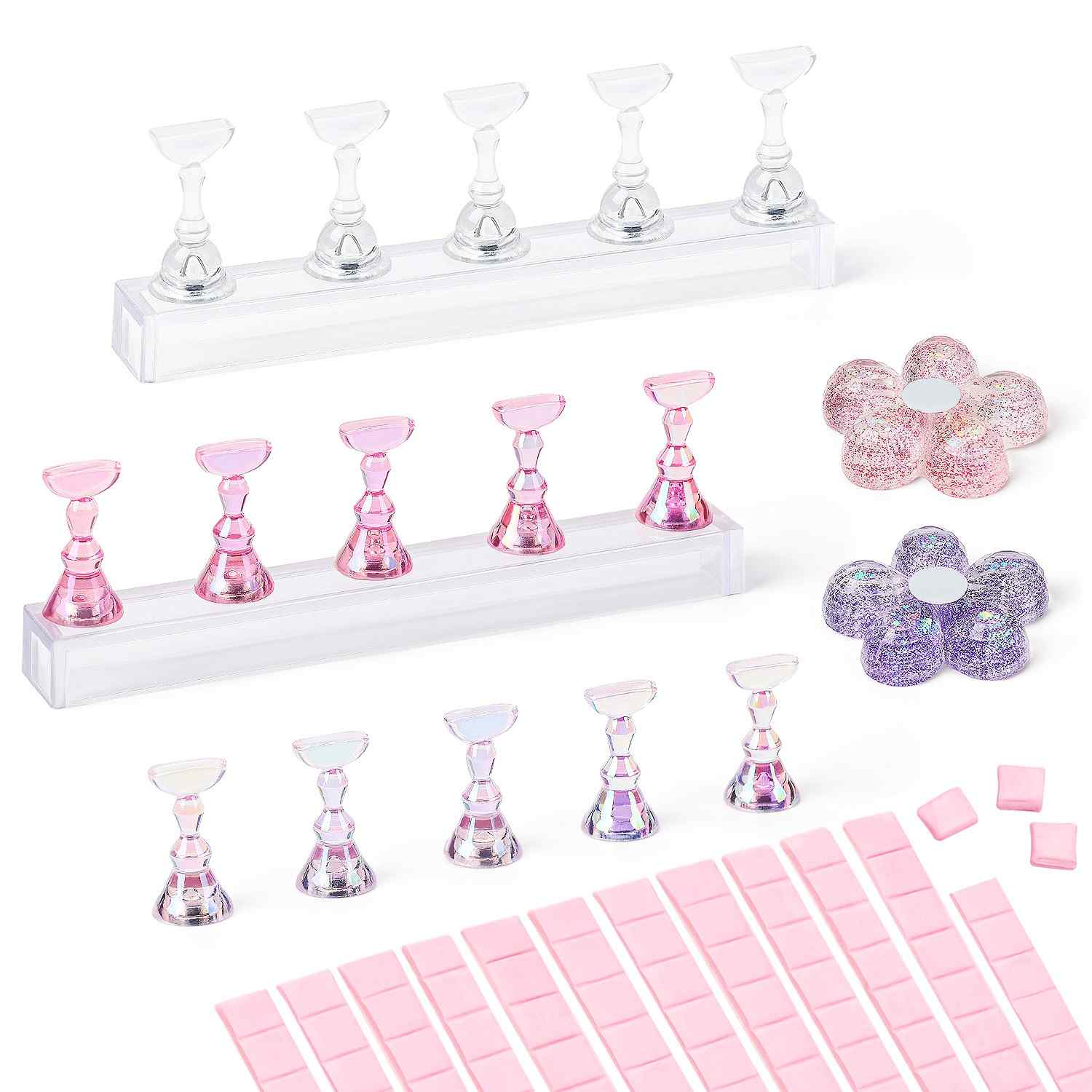 AIMEILI Nail Stand for Press-On Nails – Acrylic Holder with Reusable ...